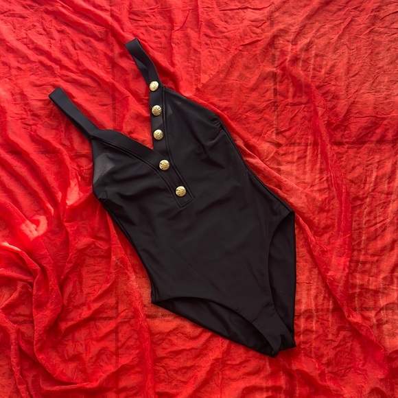 Veronica Beard | Swim | Veronica Beard Woman One Piece Black Swimsuit ...